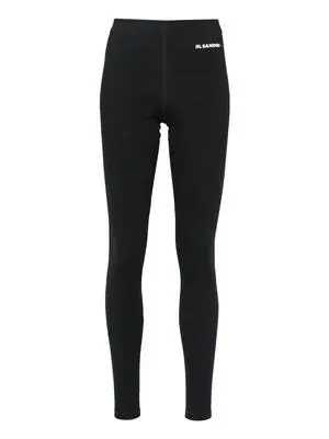 JIL SANDER Logo-print Leggings - Blue