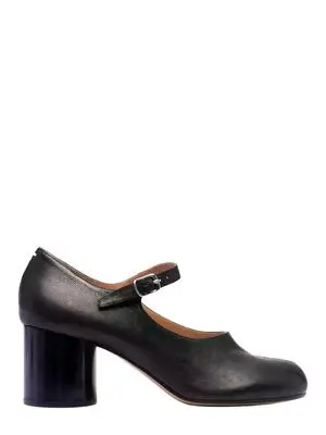 MAISON MARGIELA Tabi 60mm Mary Jane Pumps - Black