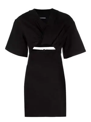 Jacquemus La Robe T-shirt Bahia Minidress - Black