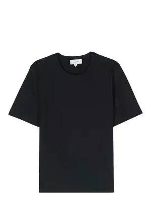 LARDINI Crew-neck Cotton T-shirt - Blue