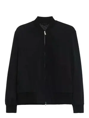 LARDINI Wool Bomber Jacket - Blue