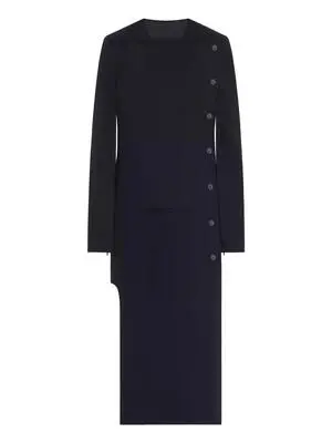 COURREGES Buttoned Tailored Coat - Black
