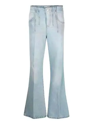 Victoria Beckham Distressed Flared Jeans - Blue