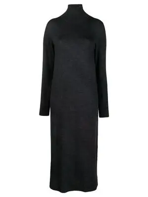P.a.r.o.s.h Roll-neck Long-sleeved Dress - Grey