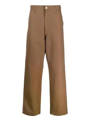 Carhartt Work In Progress Cargo-pocket Organic-cotton Trousers - Brown