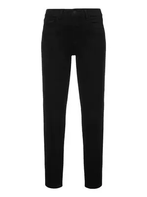 L'Agence High-rise Ankle Grazer Jeans - Black