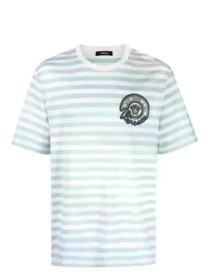 Versace Nautical Stripe Cotton T-shirt - Blue