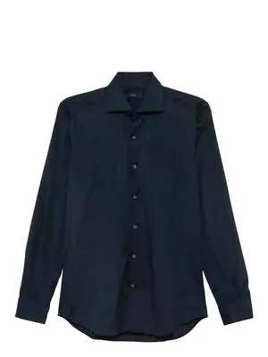 FAY Cutaway-collar Shirt - Blue