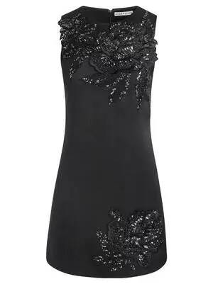 Alice + Olivia Clyde Mini Dress - Black