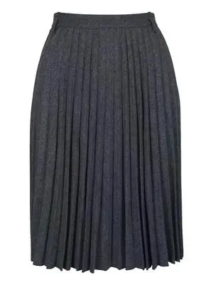 Vince Pleated Midi Skirt - Grey
