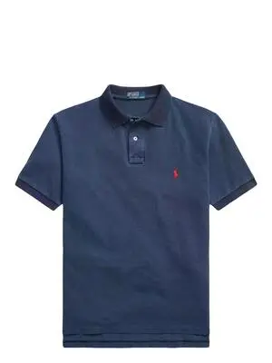 Polo Ralph Lauren Embroidered Cotton Polo Shirt - Blue