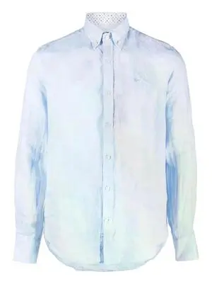 Paul & Shark Long-sleeve Linen Shirt - Blue