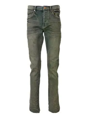 PURPLE BRAND Oil Repair Skinny Jeans - Blue