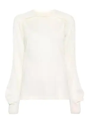 Helmut Lang Cut-out Layered Jumper - Neutrals