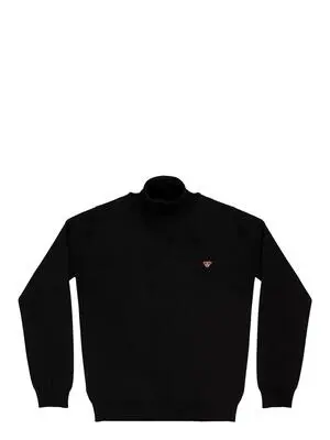 PELO FOUNDATION Dog-appliqué Merino Wool Jumper - Black