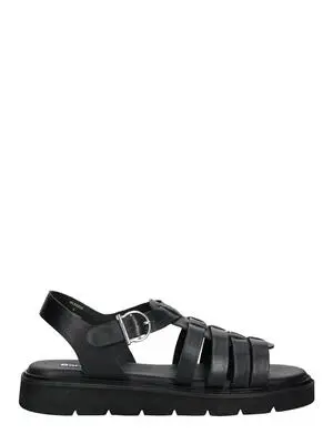 BARBOUR Barbour Leather Sandals With Side Buckle