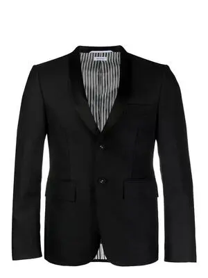 THOM BROWNE Shawl-collar Single-breasted Blazer