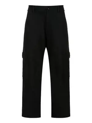 AMIR SLAMA Paneled Wide-leg Cargo Trousers - Black