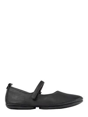 Camper Right Nina Leather Ballet Flats - Black