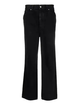 Khaite Straight-leg Cotton Jeans - Black