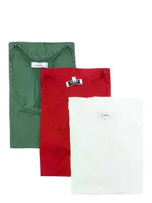 AMIR SLAMA Three-pack Tank Top - Multicolour