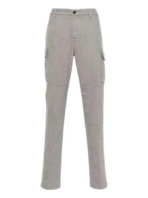 Eleventy Straight-leg Cargo Trousers - Grey