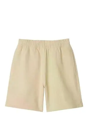 Burberry Vintage Check Cotton Jersey Track Shorts - Neutrals
