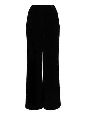 Ulla Johnson Veronica Velvet Wide-leg Trousers - Black
