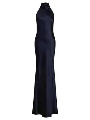 RALPH LAUREN Satin-Finish Sleeveless Dress