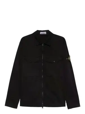 Stone Island Compass-badge Shirt Jacket - Black