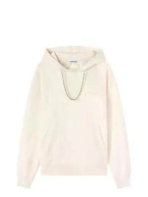 AMBUSH Ball-chain Organic Cotton Hoodie - Neutrals