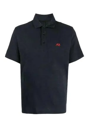 Rag & Bone Logo-embroidered Polo Shirt - Blue