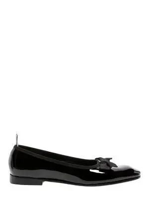 Thom Browne Opera Patent Ballerina Shoes - Black