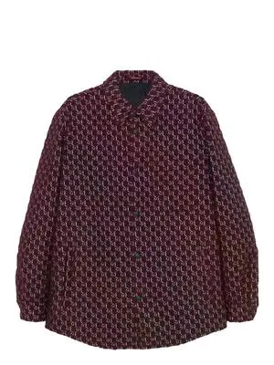 Gucci Gg Supreme Shirt Jacket - Red