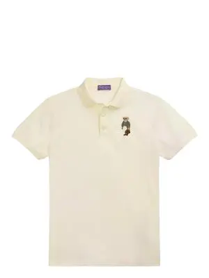 Ralph Lauren Purple Label Polo Bear-embroidery Polo Shirt - Neutrals