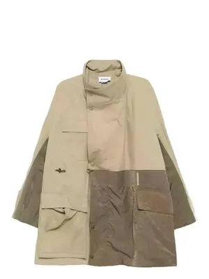 HED MAYNER Paneled Coat - Neutrals