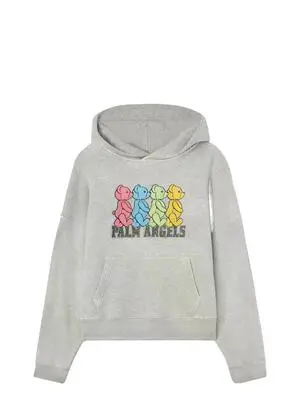 Palm Angels Crossroads Bear Hoodie - Grey