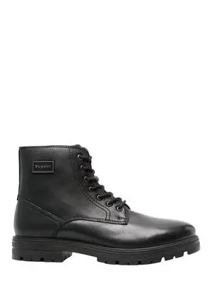 BUGATTI Zaru Leather Ankle Boots - Black