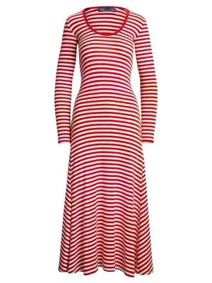 Polo Ralph Lauren Striped Maxi Dress - Red