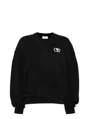 Off-White Logo-print Cotton Sweatshirt - Black