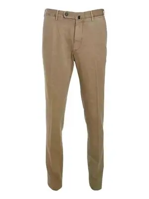 SLOWEAR Logo-Patch Trousers Brown