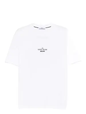 Stone Island Logo-print T-shirt - White