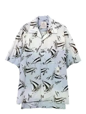 Mihara Yasuhiro Graphic-print Shirt - Blue