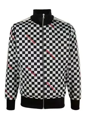 Palm Angels Damier-print Track Jacket - Black