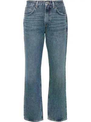 AGOLDE Valen Straight Leg Cropped Jeans - Blue