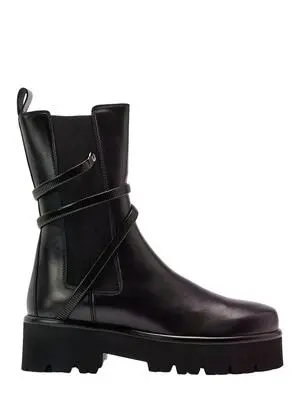 Rene Caovilla Juniper Leather Boots - Black
