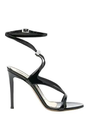 Alexandre Vauthier Crystal-embellished Sandals - Black
