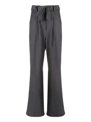 Goen.j Drawstring Straight-leg Trousers - Grey