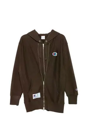 Undercover X Champion Zip-up Hoodie - Brown