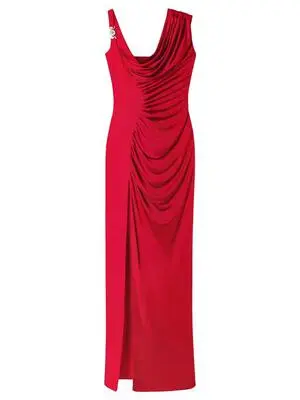 Versace Medusa '95 Draped Gown - Red